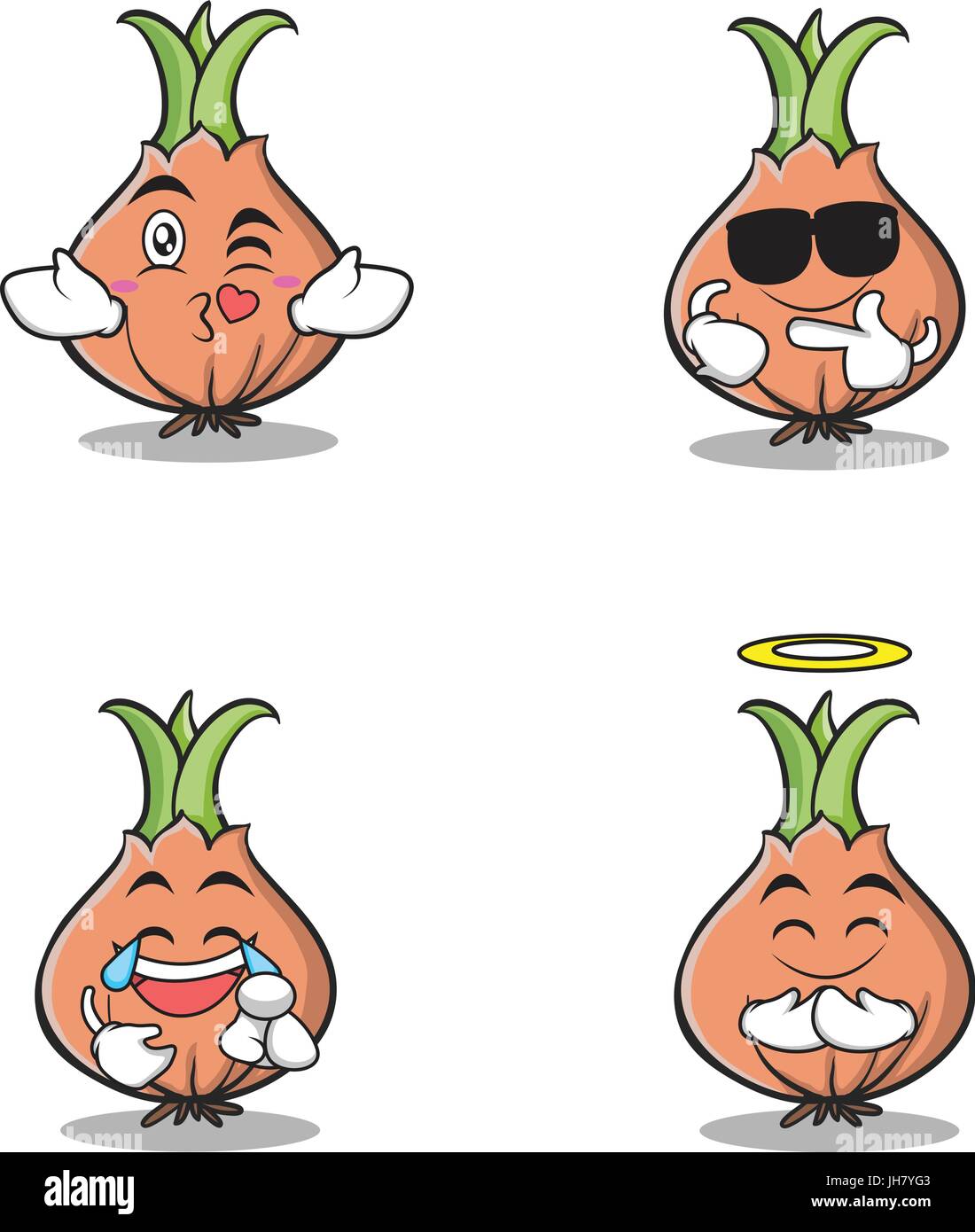 Set onion character cartoon collection Stock Vector Image & Art - Alamy