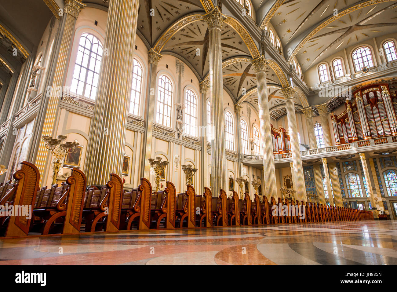 Inside the Basilica of Our Lady of Lichen, a Roman Catholic church ...