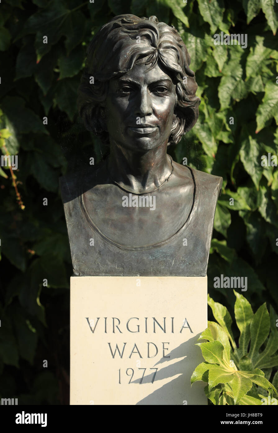 The Virginia Wade bust on day ten of the Wimbledon Championships at The ...