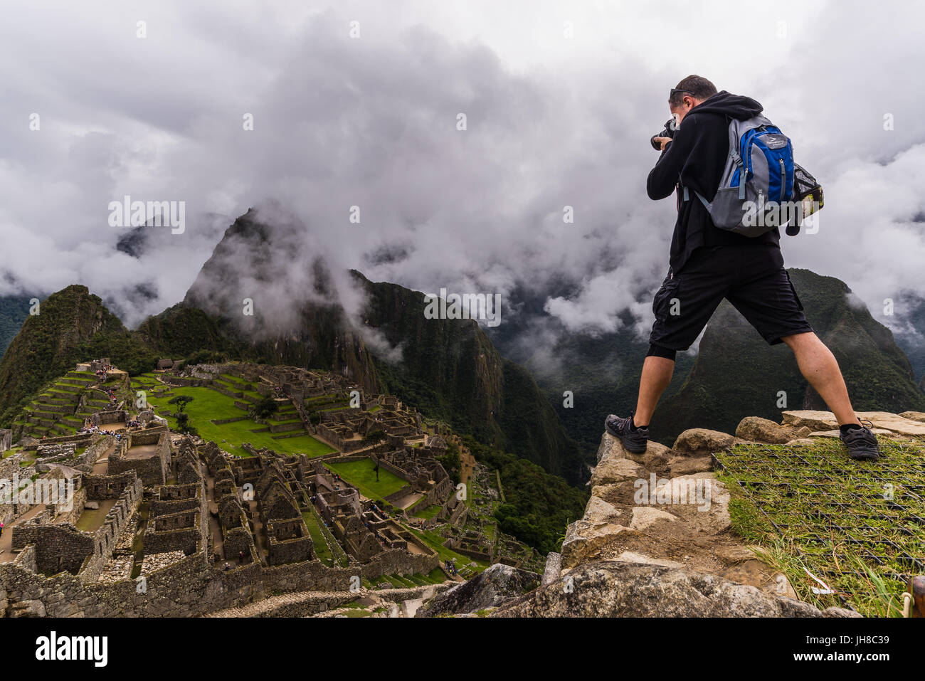 the famous inca ruins of machu picchu in peru Stock Photo - Alamy