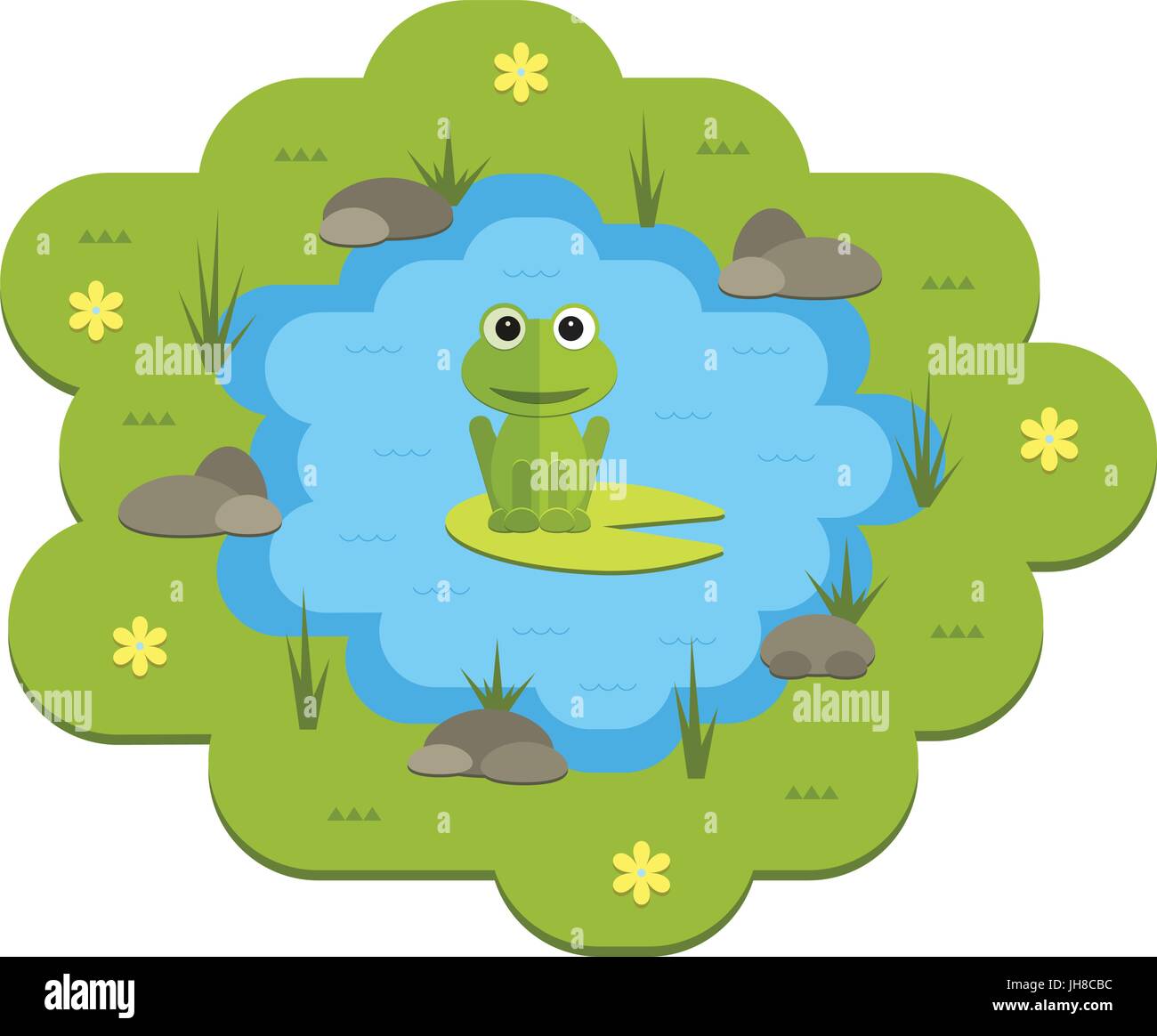 Pond weed Stock Vector Images - Alamy