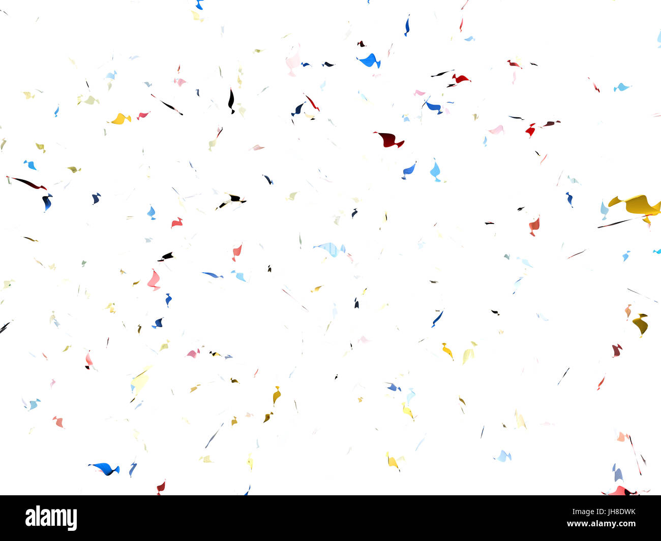 3d rendering confetti explosion on white background Stock Photo - Alamy