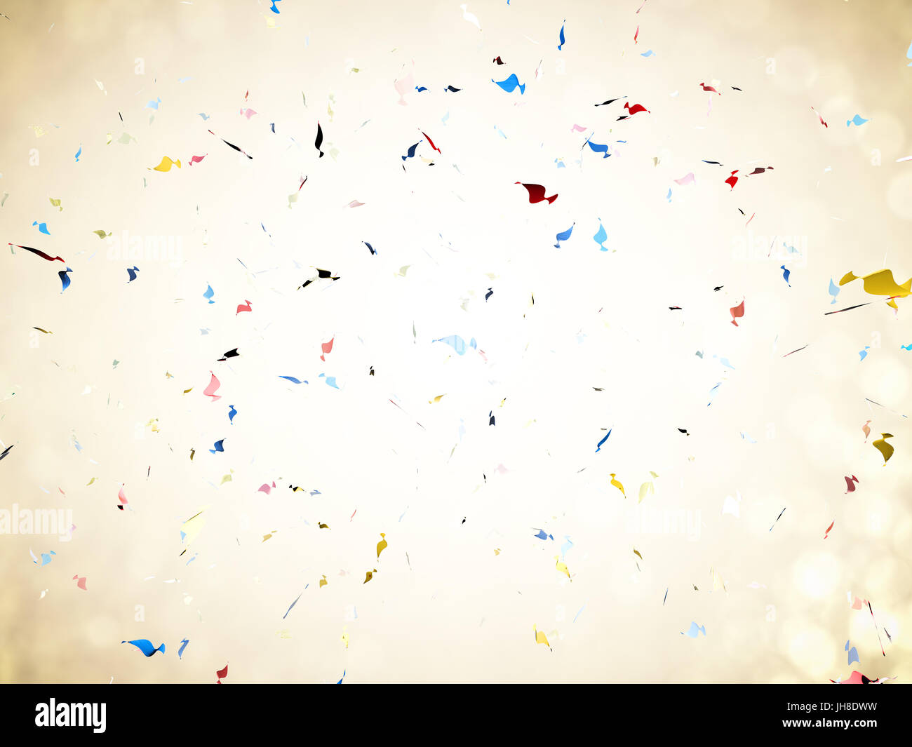 3d rendering confetti explosion on white background Stock Photo - Alamy