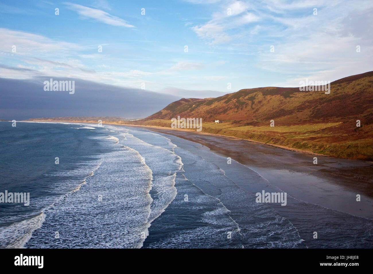 Rhossili downs hi-res stock photography and images - Alamy