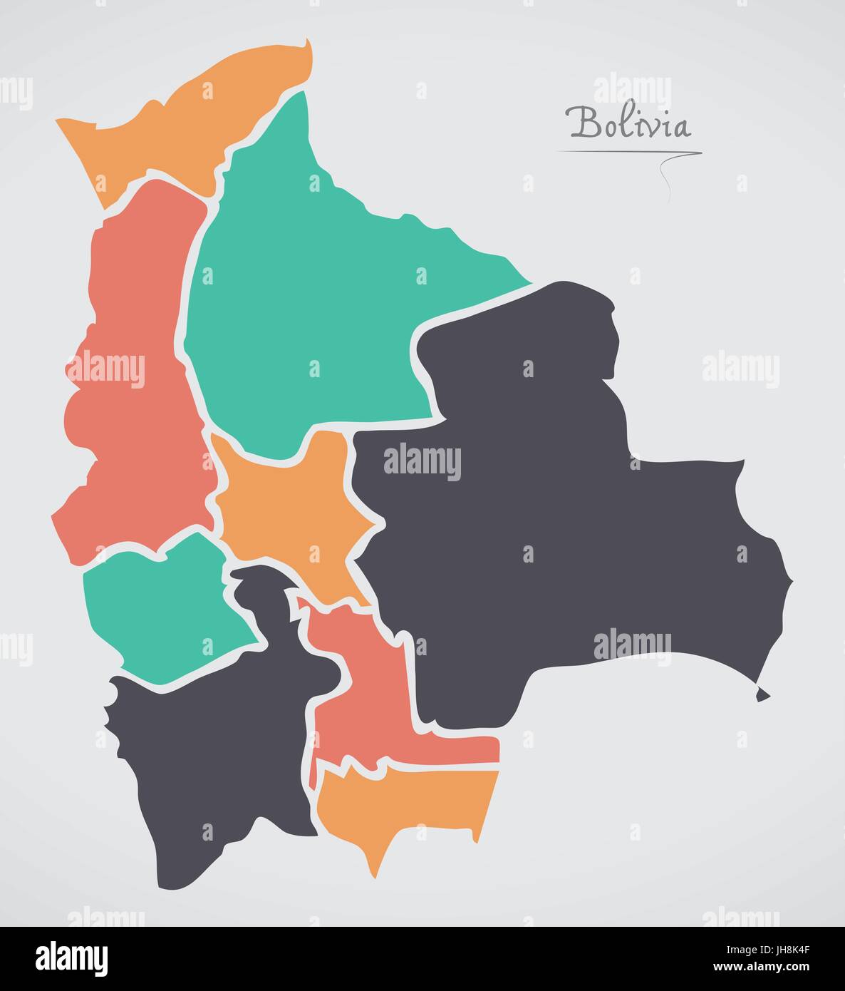 Bolivia map hi-res stock photography and images - Alamy