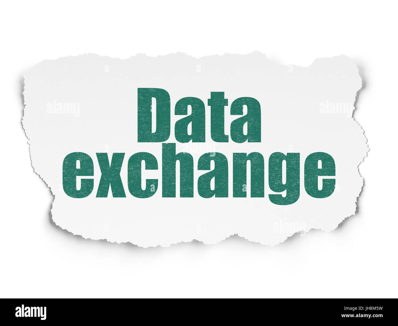 Data concept: Data Exchange on Torn Paper background Stock Photo - Alamy
