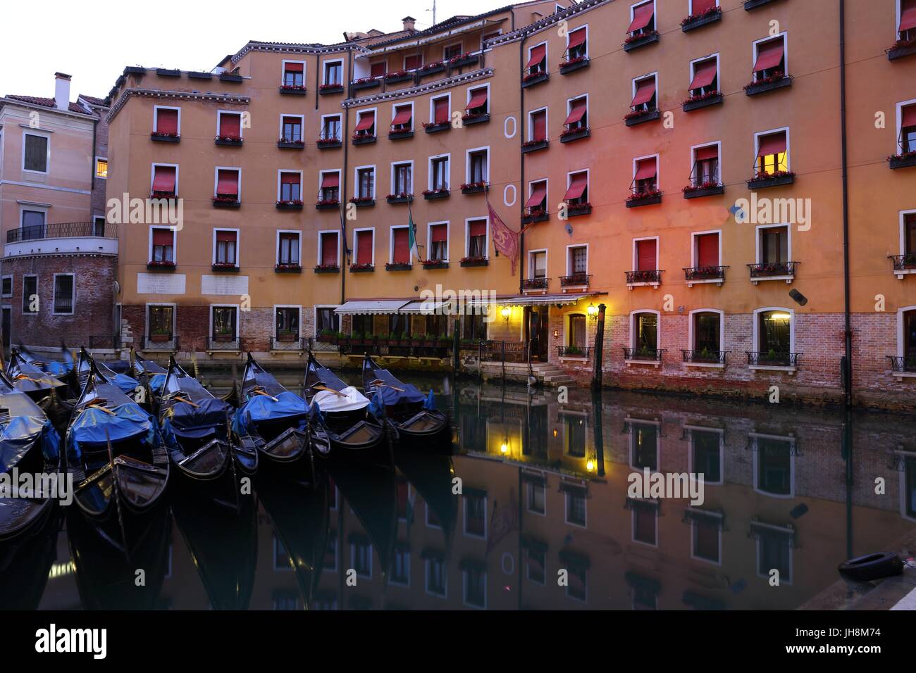 colorful houses and canal in Venice, Italy Stock Photo - Alamy