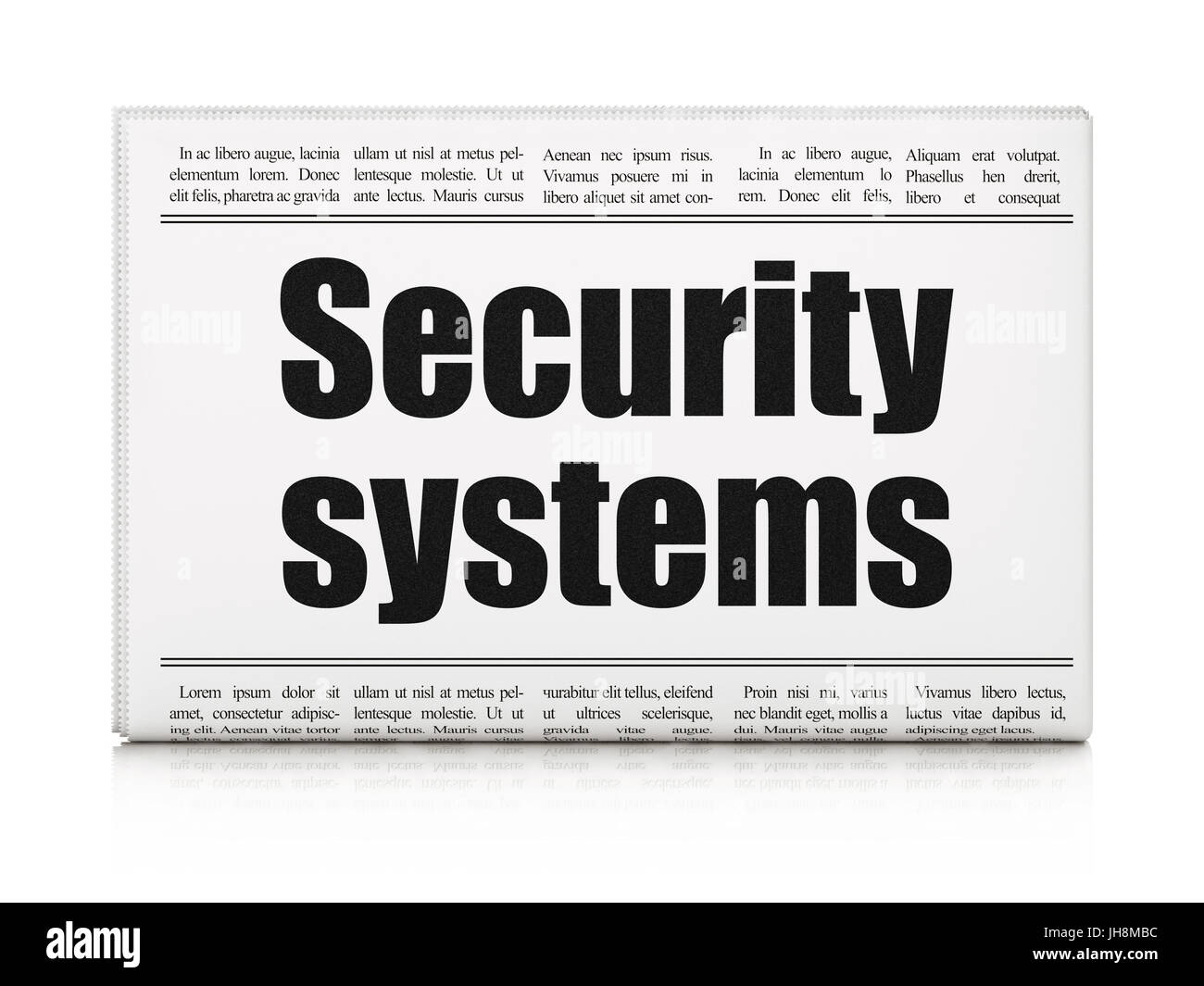 Security concept: newspaper headline Security Systems Stock Photo - Alamy