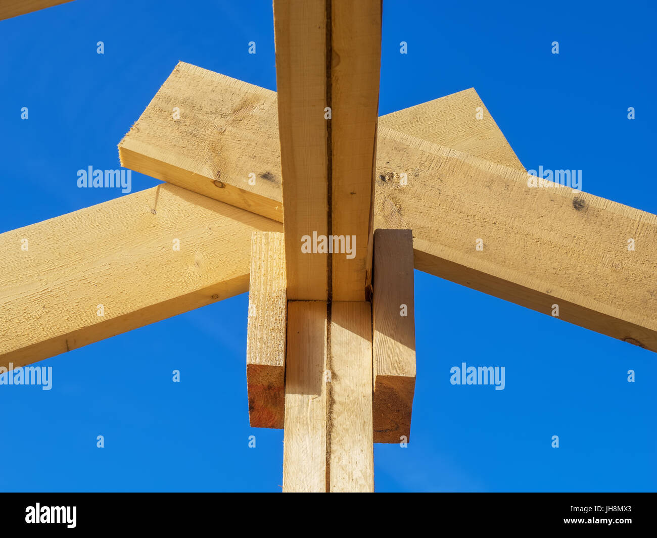 Construction of a frame house Stock Photo - Alamy