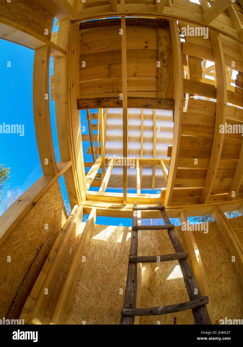 Construction of a frame house Stock Photo - Alamy