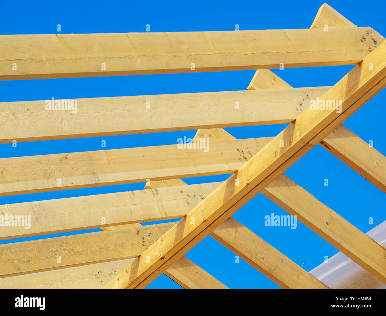 Construction of a frame house Stock Photo - Alamy