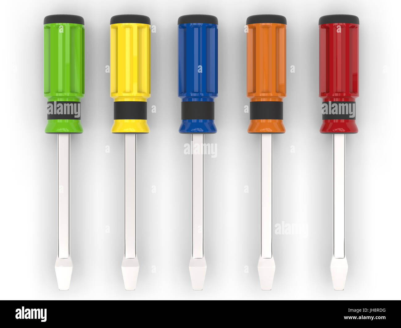 3d rendering colorful screw drivers Stock Photo - Alamy