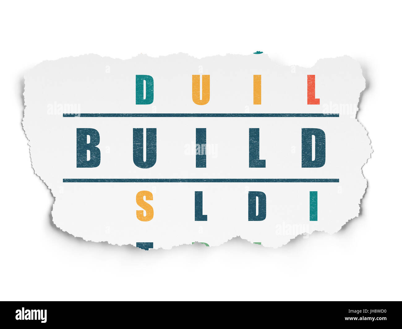 Construction concept: Build in Crossword Puzzle Stock Photo - Alamy