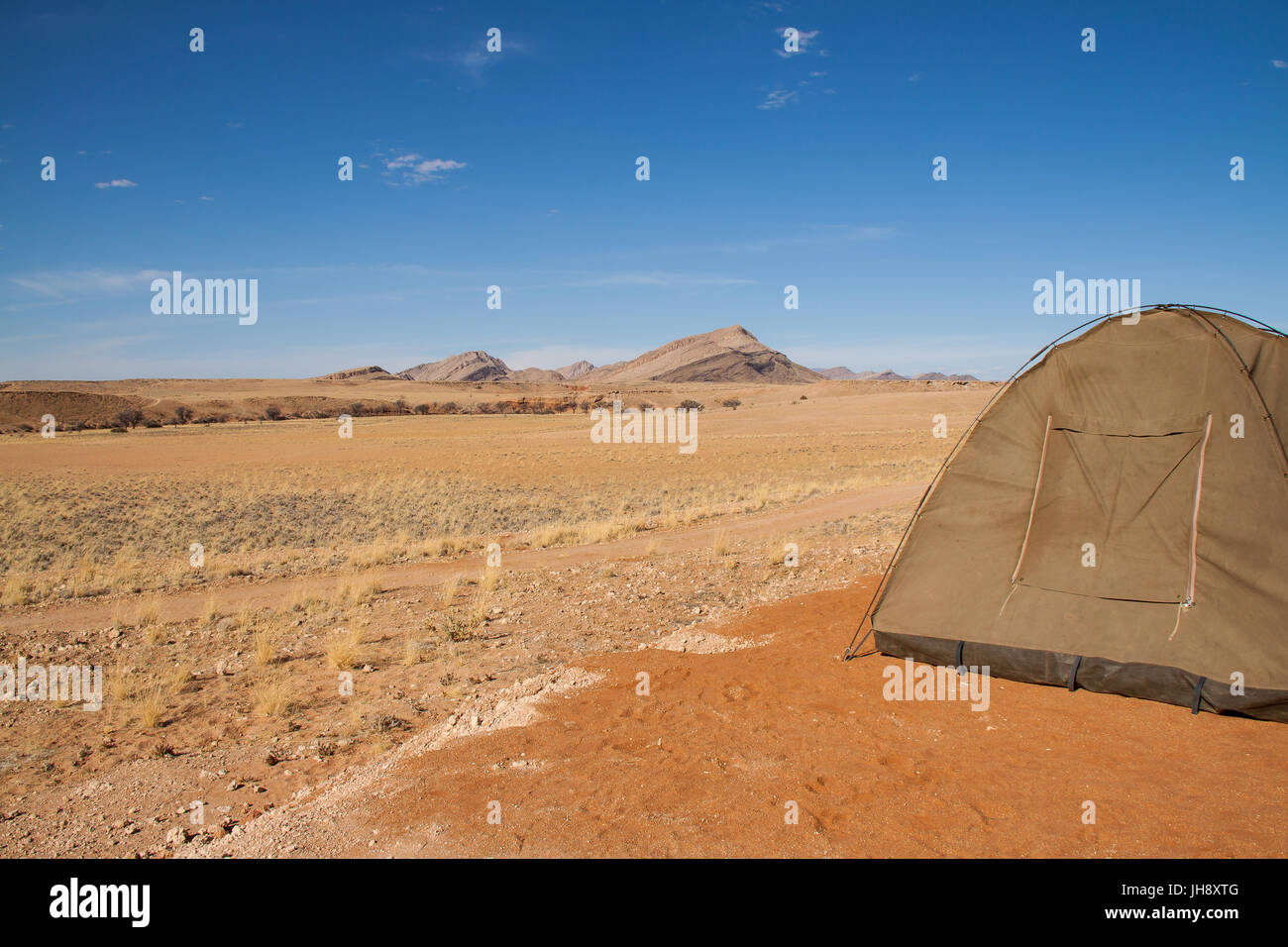 Camping in desert of Namib-Naukluft National Park, Namibia Stock Photo ...