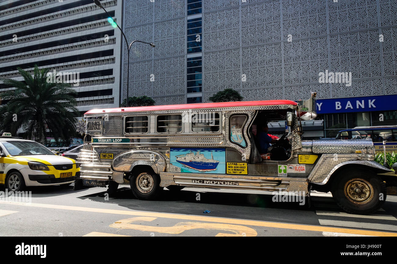 Jeepney and skyline hi-res stock photography and images - Alamy