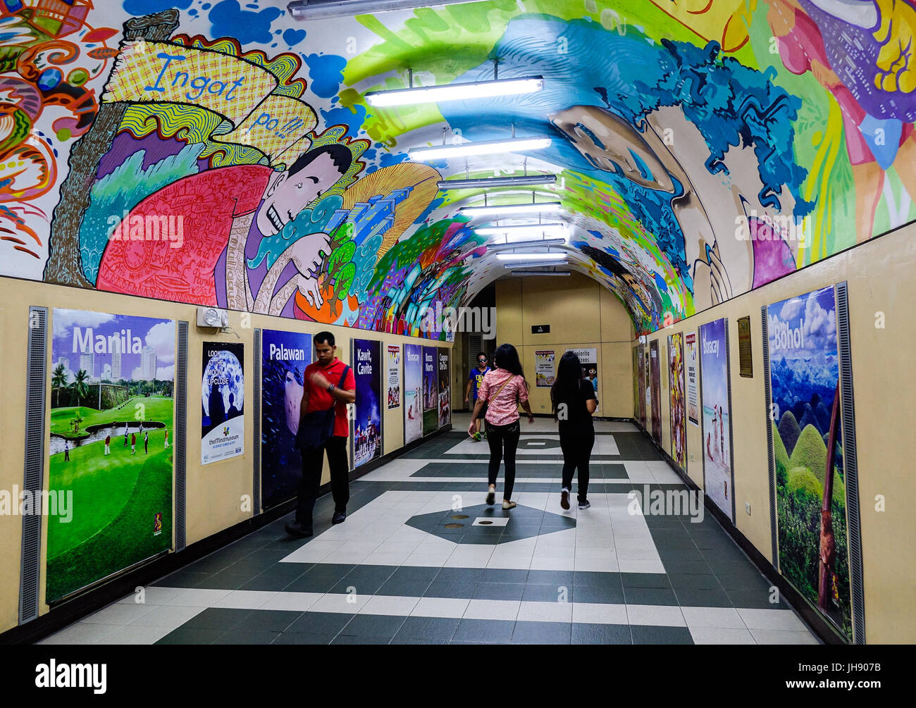 Walking in tube corridor hi-res stock photography and images - Alamy