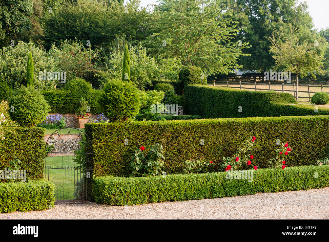 Hedge with gate hi-res stock photography and images - Alamy