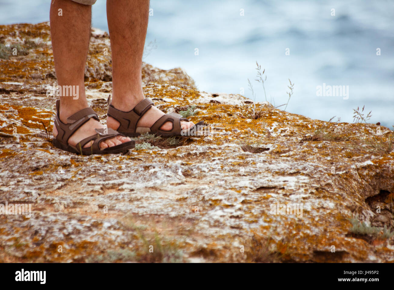Woman legs sandals hi-res stock photography and images - Alamy