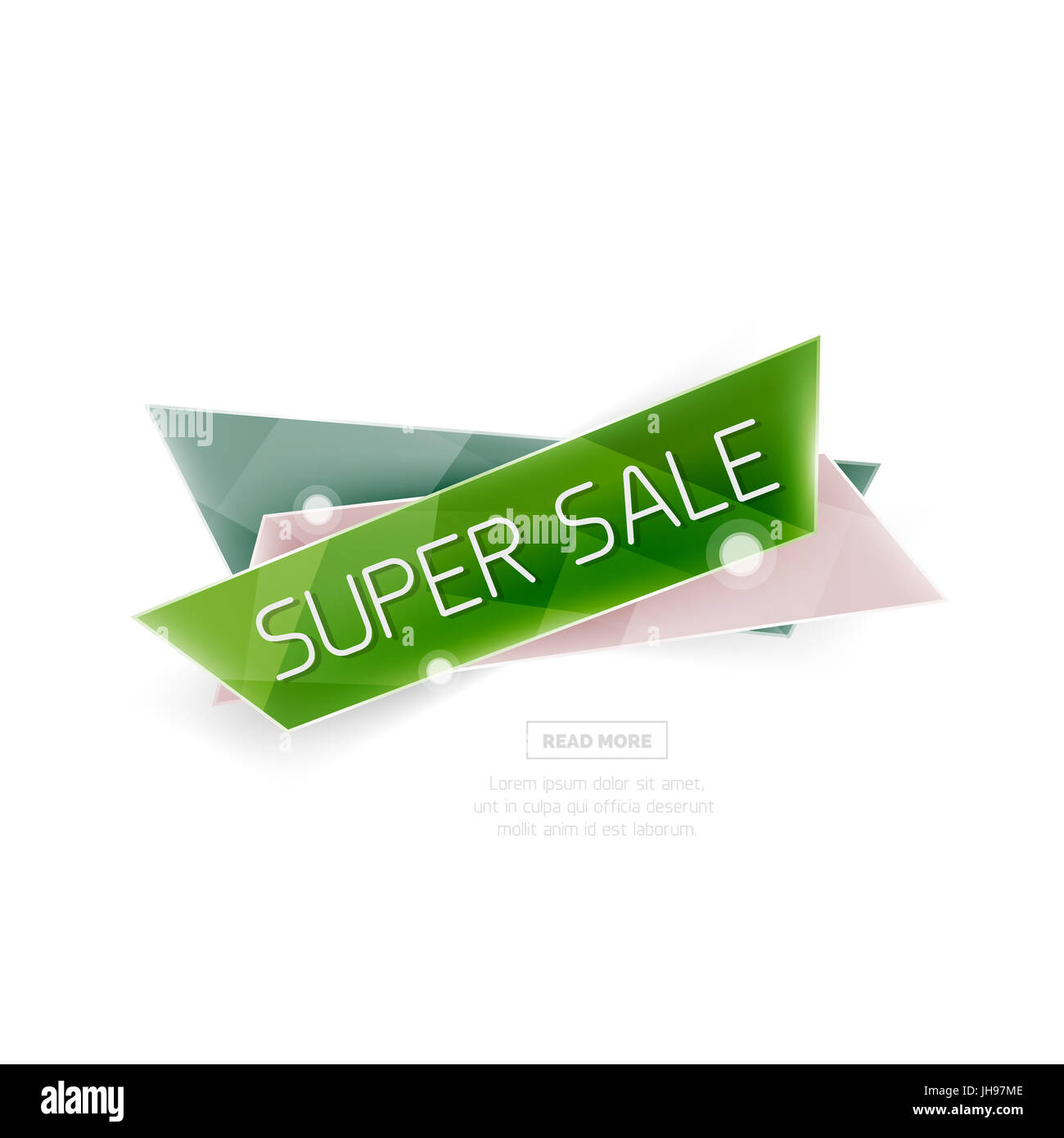 geometric shape ad promo banner. Abstract universal layout Stock Photo ...