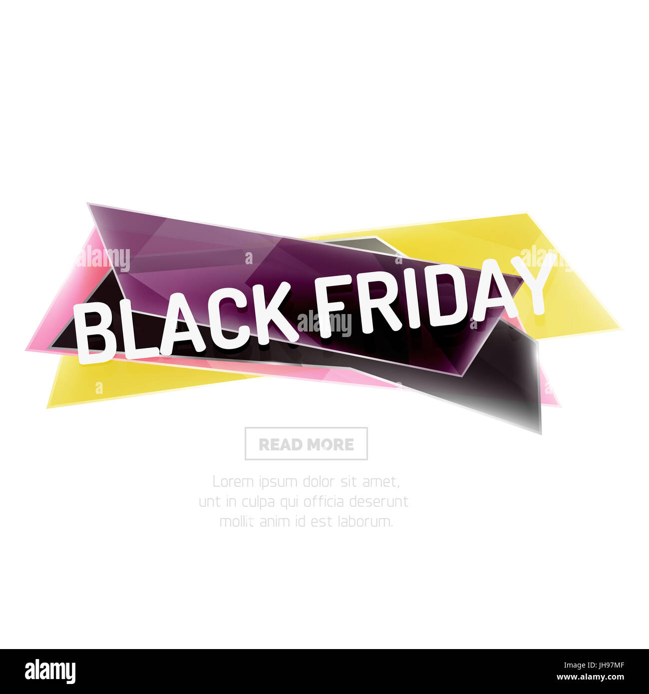 geometric shape ad promo banner. Abstract universal layout Stock Photo ...