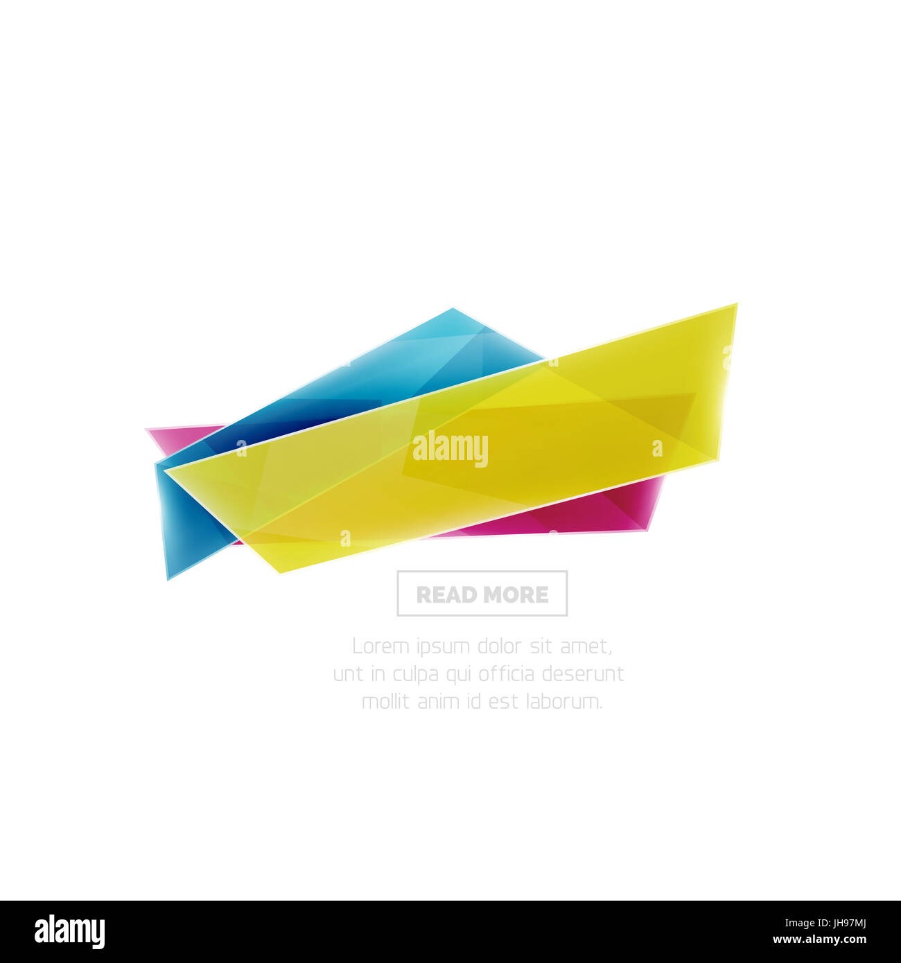 geometric shape ad promo banner. Abstract universal layout Stock Photo ...