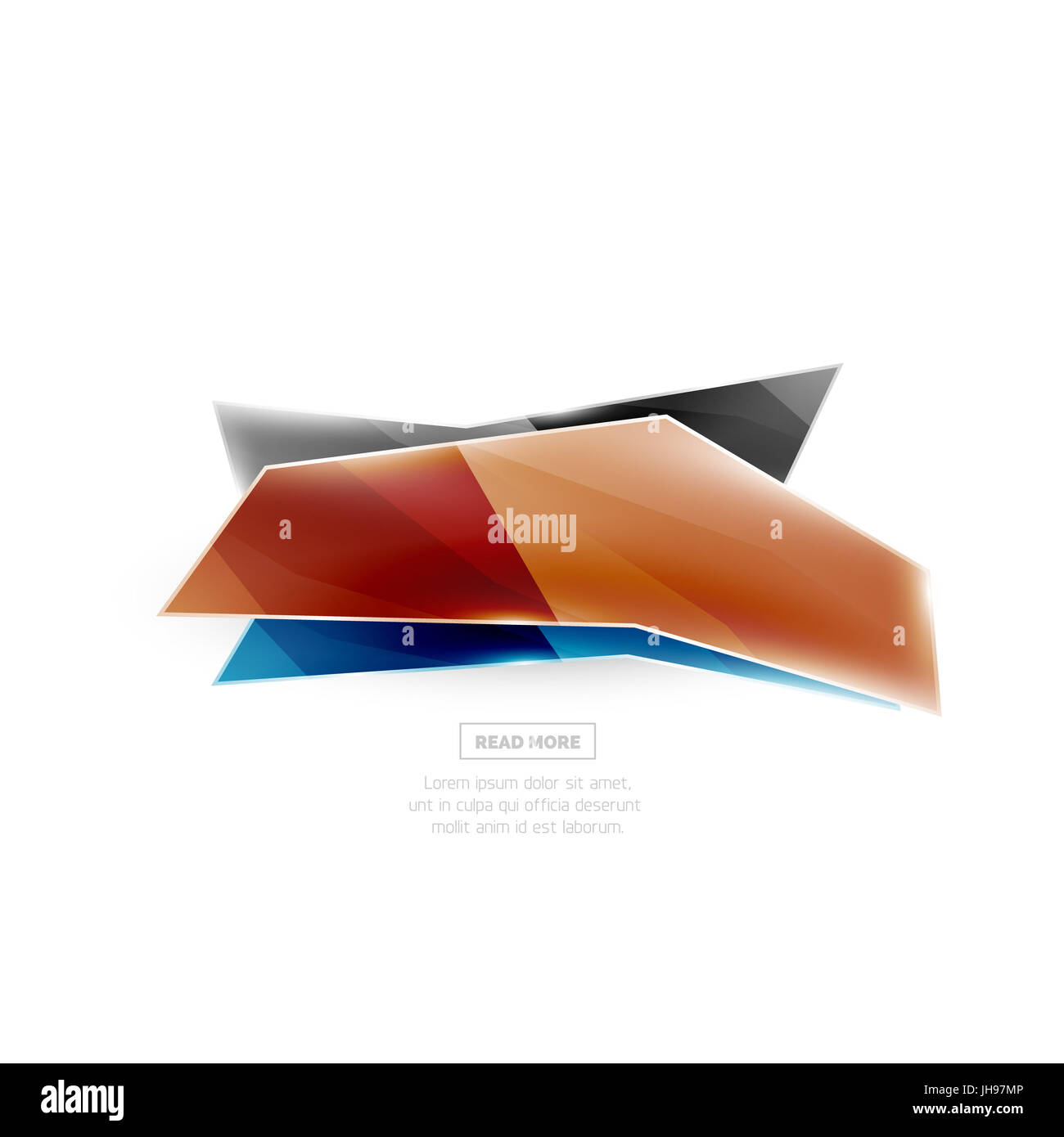 geometric shape ad promo banner. Abstract universal layout Stock Photo ...