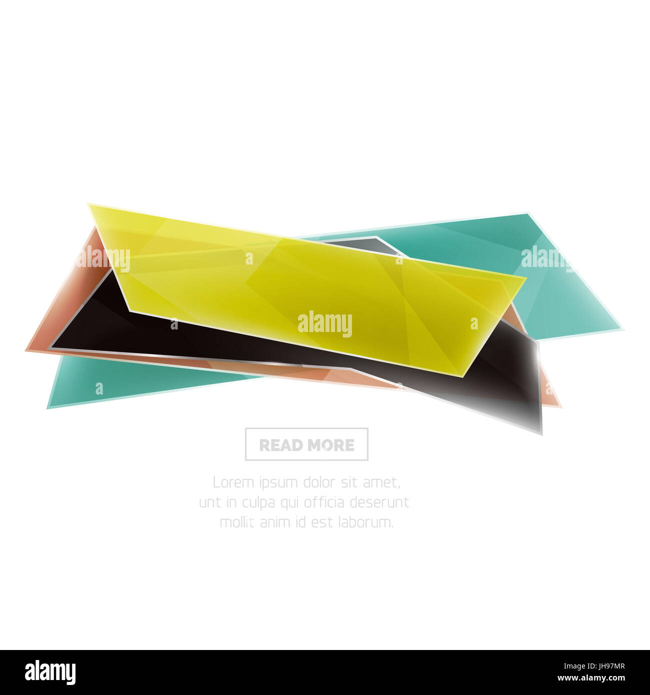 geometric shape ad promo banner. Abstract universal layout Stock Photo ...