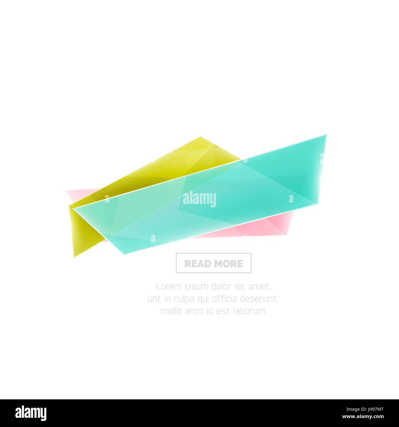 geometric shape ad promo banner. Abstract universal layout Stock Photo ...