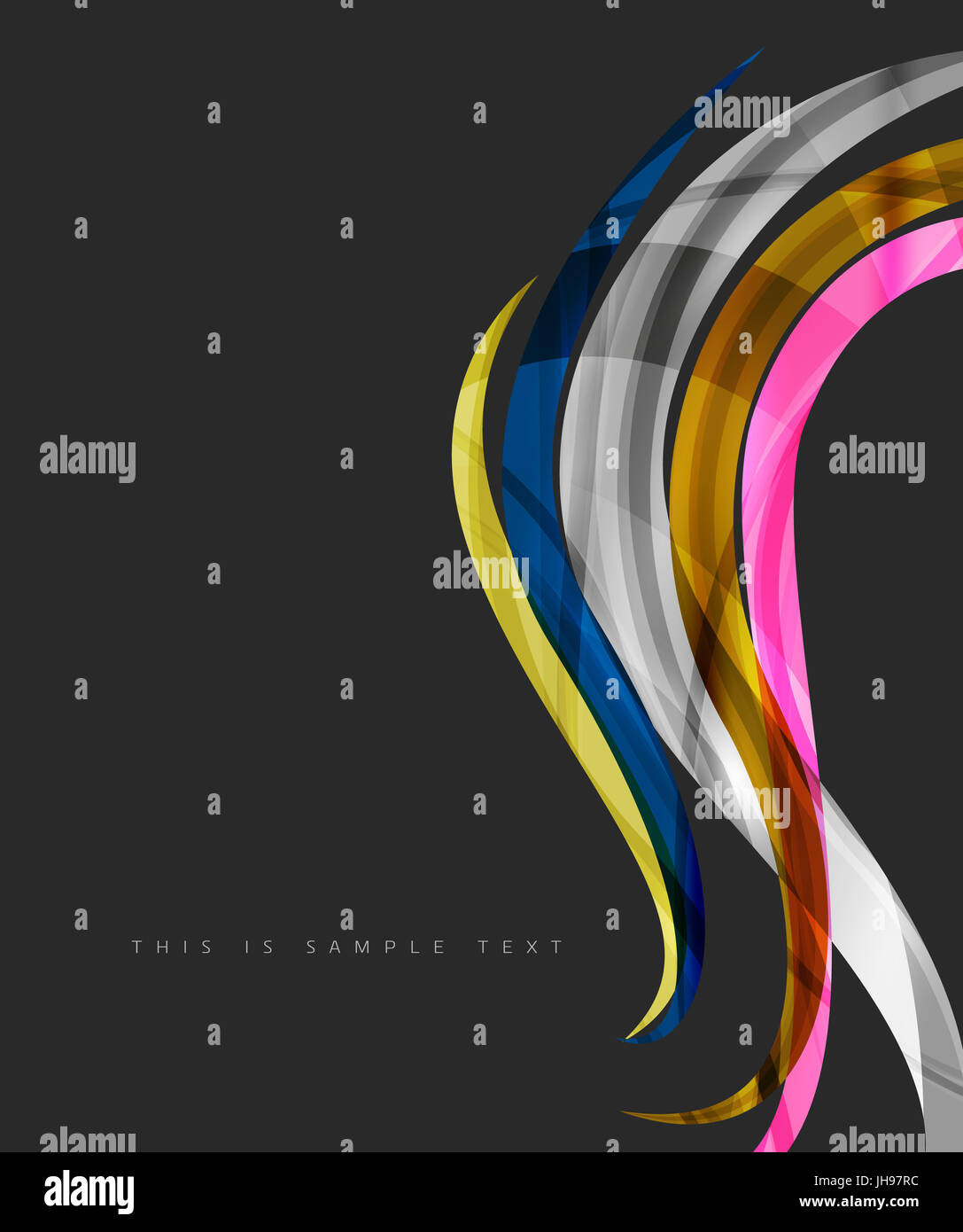 Abstract line background - color curve stripes in motion concept and ...