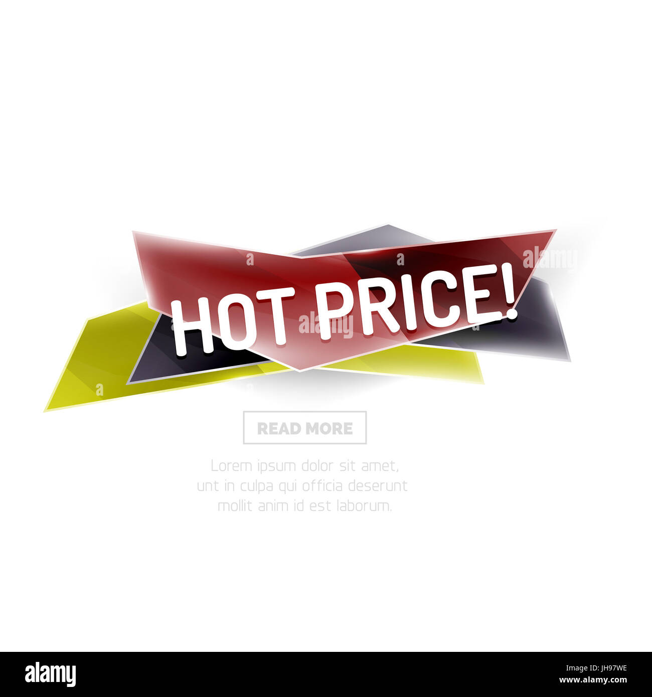 geometric shape ad promo banner. Abstract universal layout Stock Photo ...