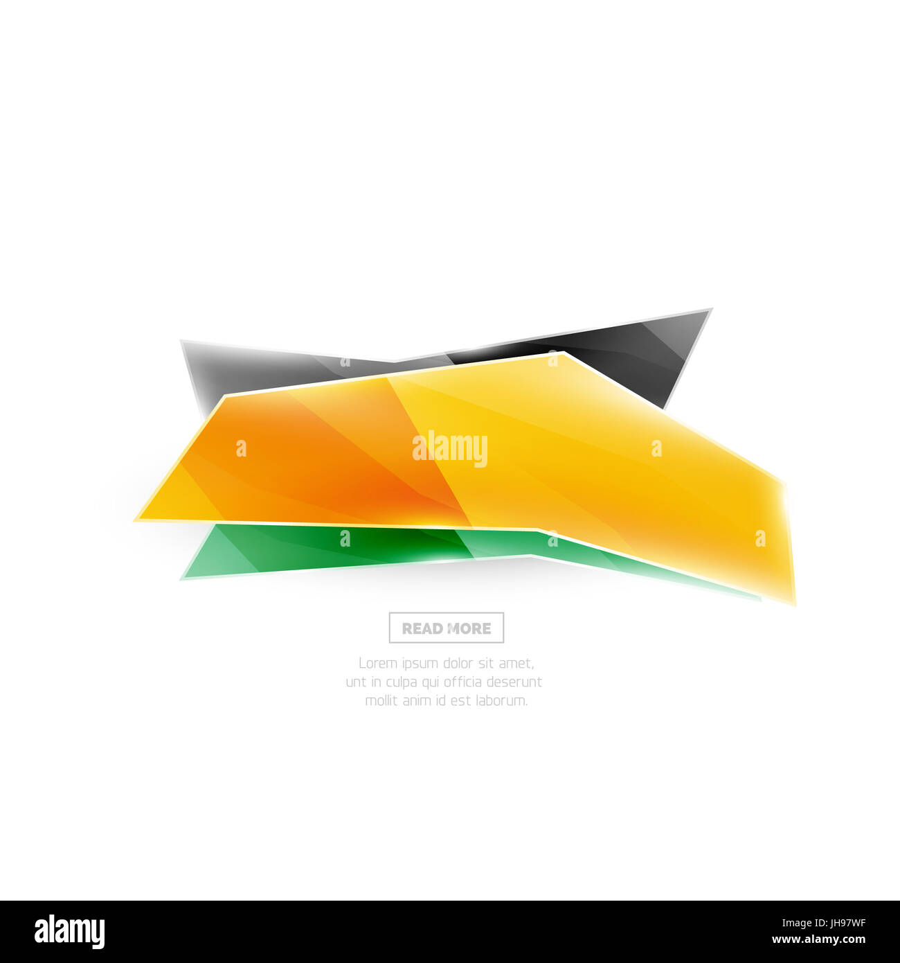 geometric shape ad promo banner. Abstract universal layout Stock Photo ...
