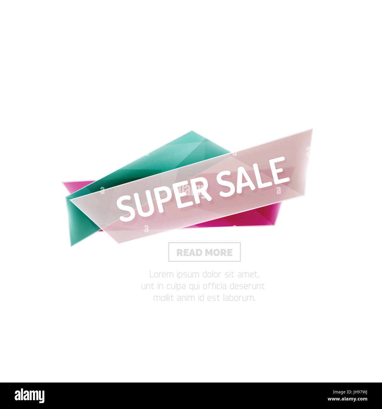 geometric shape ad promo banner. Abstract universal layout Stock Photo ...