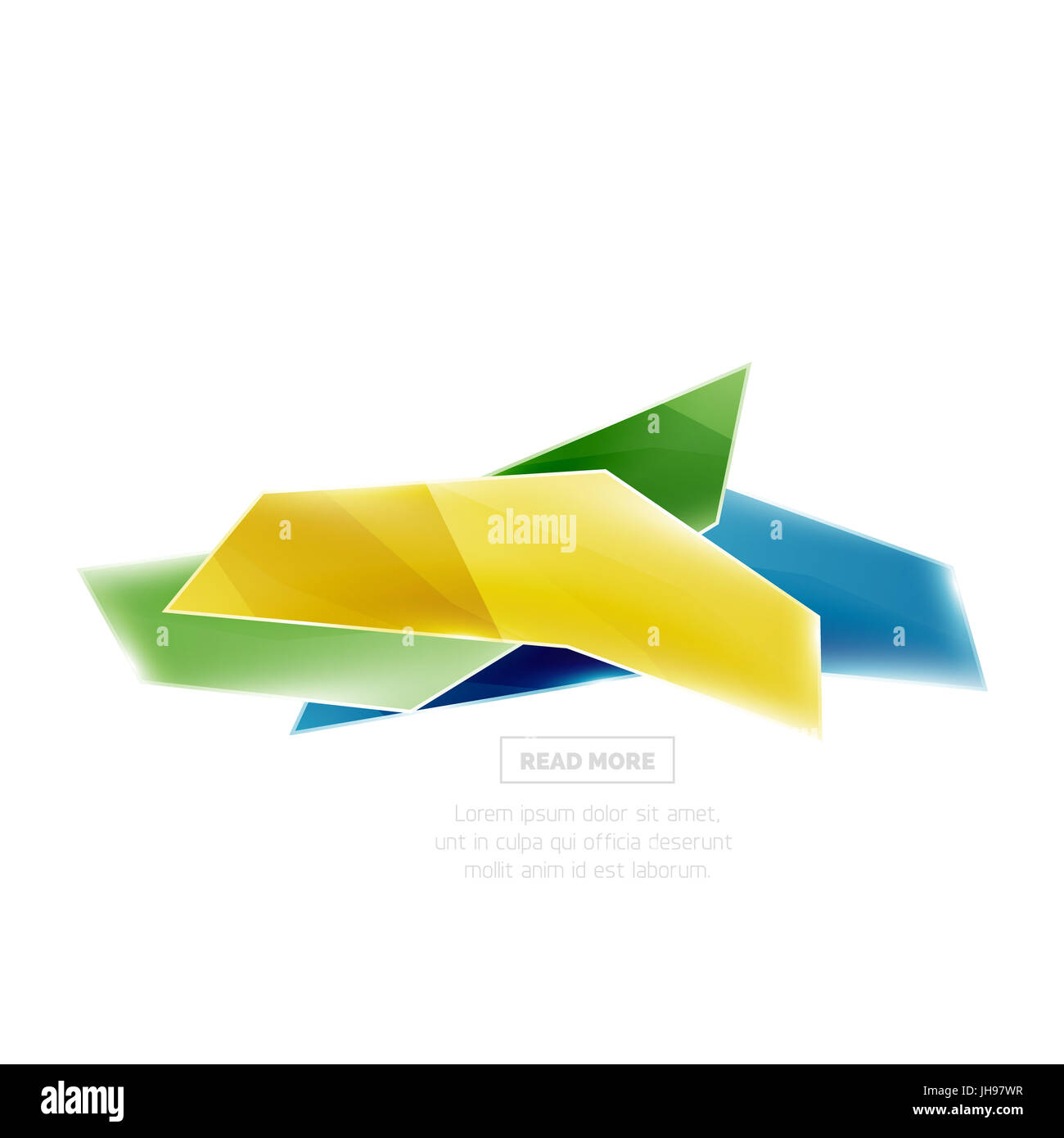 geometric shape ad promo banner. Abstract universal layout Stock Photo ...