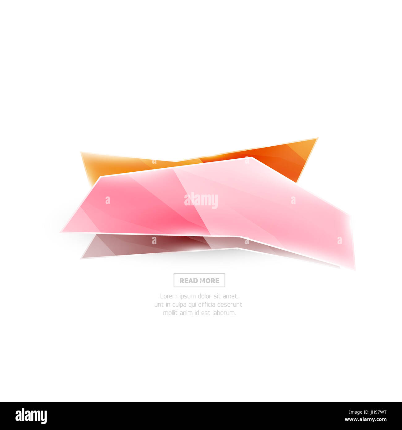 geometric shape ad promo banner. Abstract universal layout Stock Photo ...