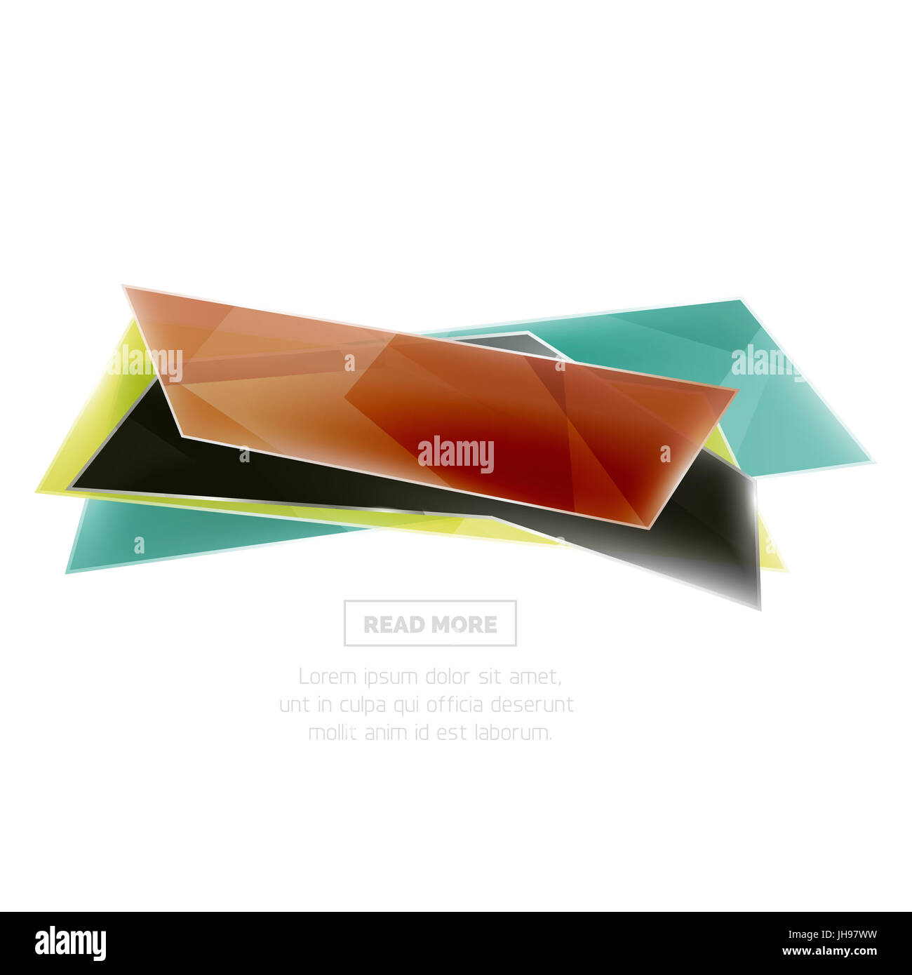 geometric shape ad promo banner. Abstract universal layout Stock Photo ...