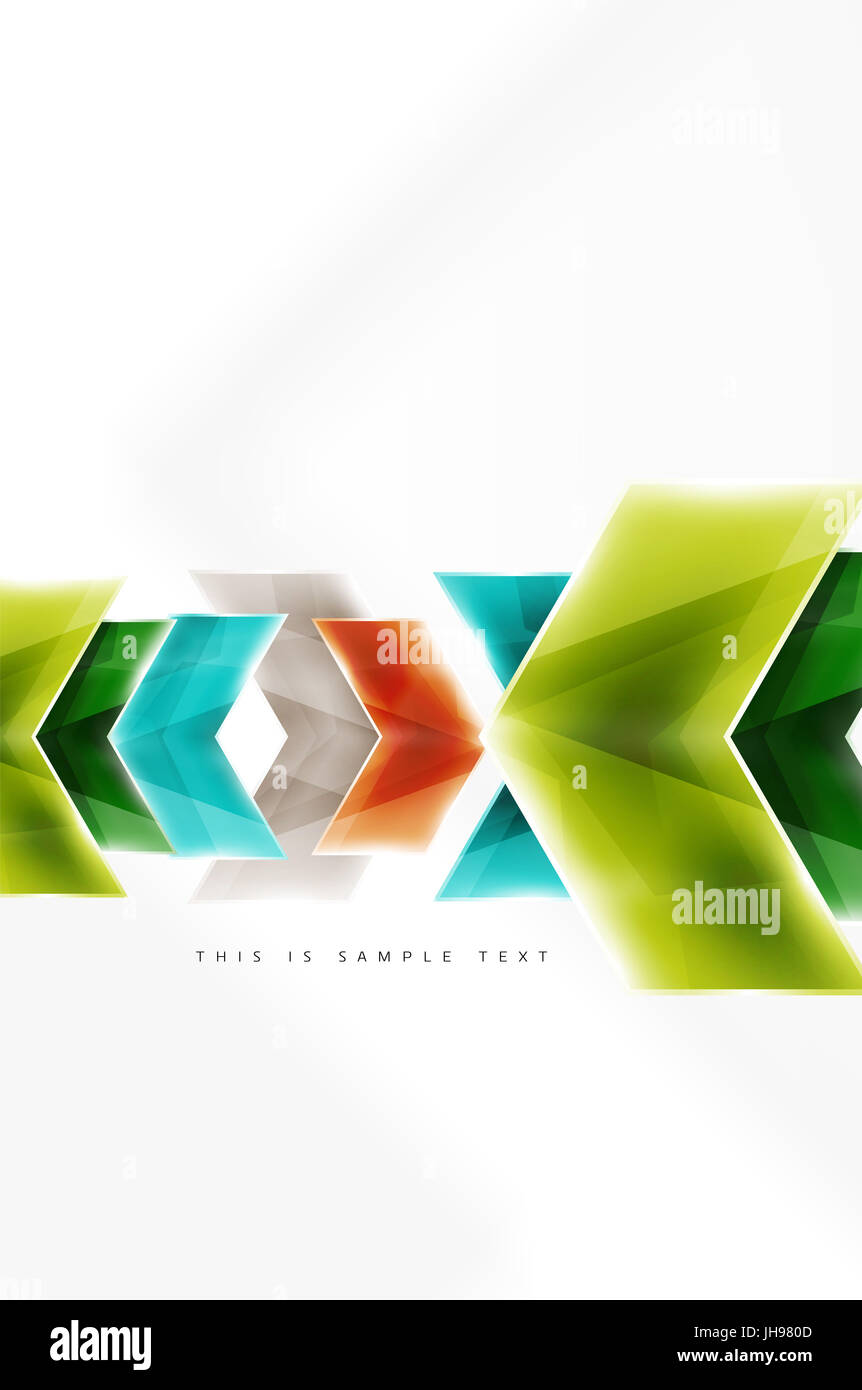 Arrows and triangles background. web brochure, internet flyer ...