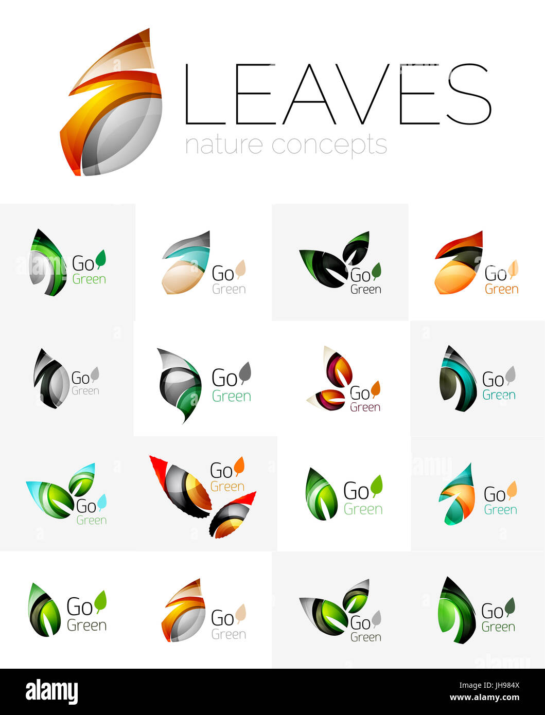 Geometric Leaf Logo