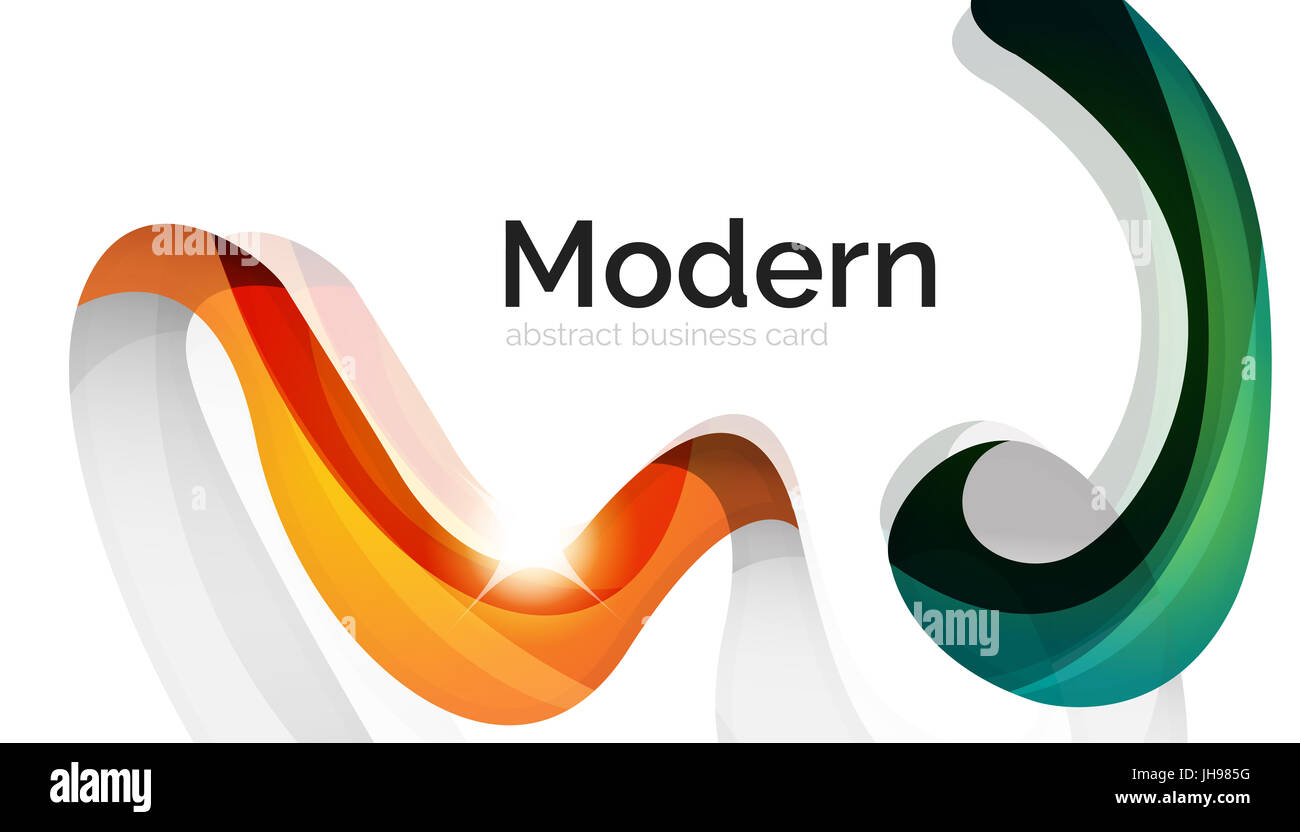 Swirl shape colorful line. Futuristic abstract background - color curve ...