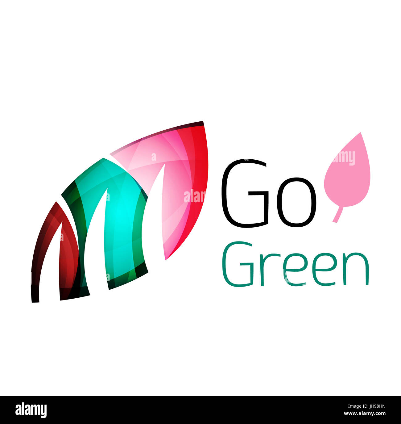 Go green nature concept. logo leaf Stock Photo - Alamy