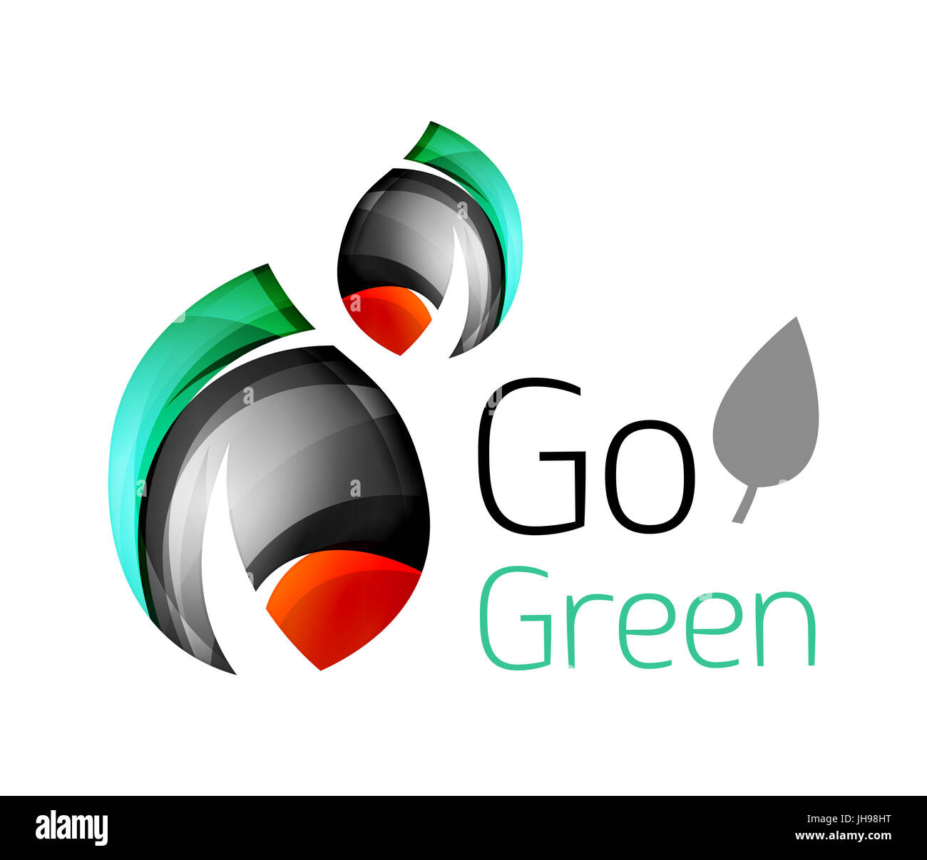 Go green nature concept. logo leaf Stock Photo - Alamy
