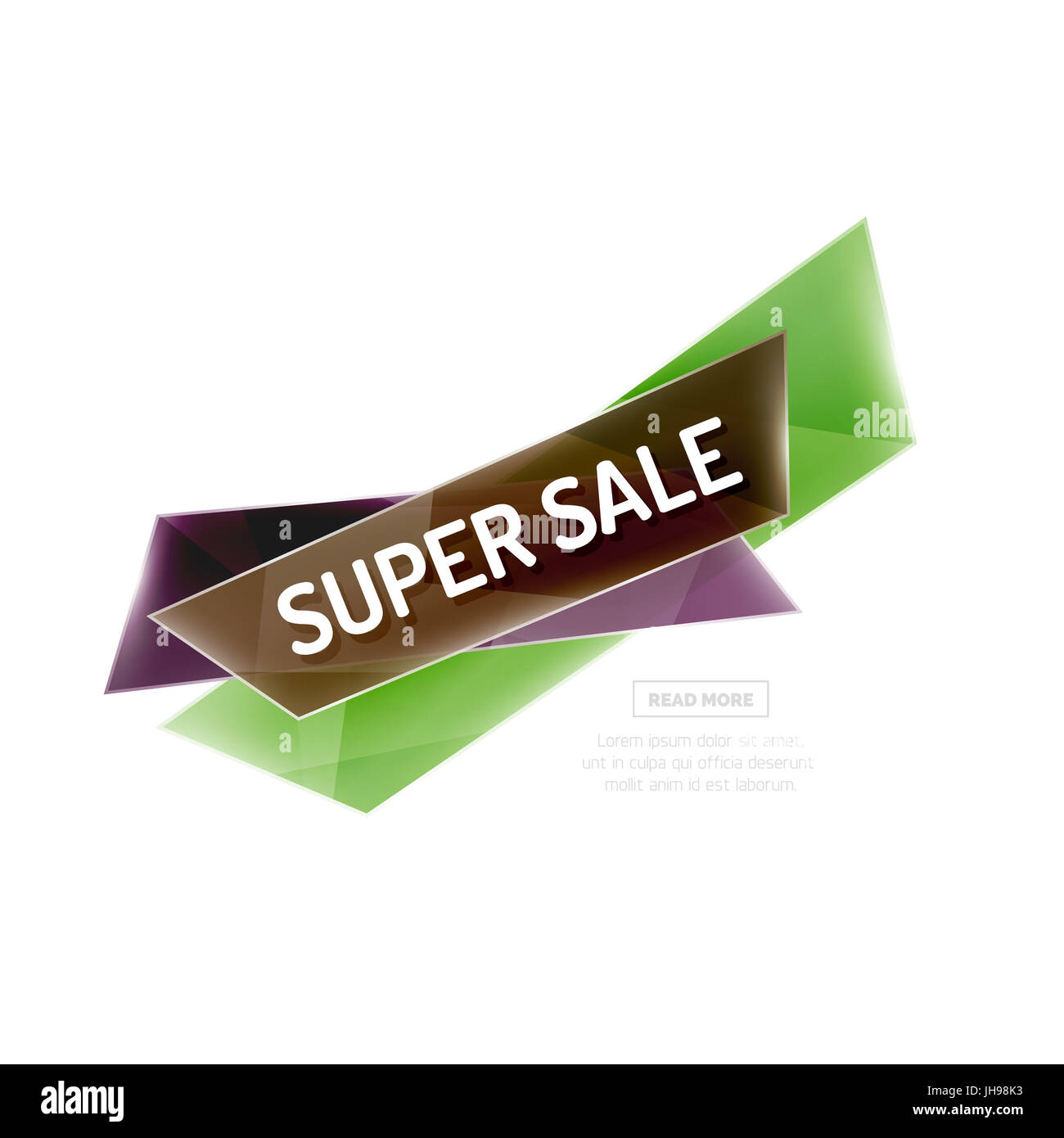 colorful sale banner for promotion or ad. Geometric style illustration ...