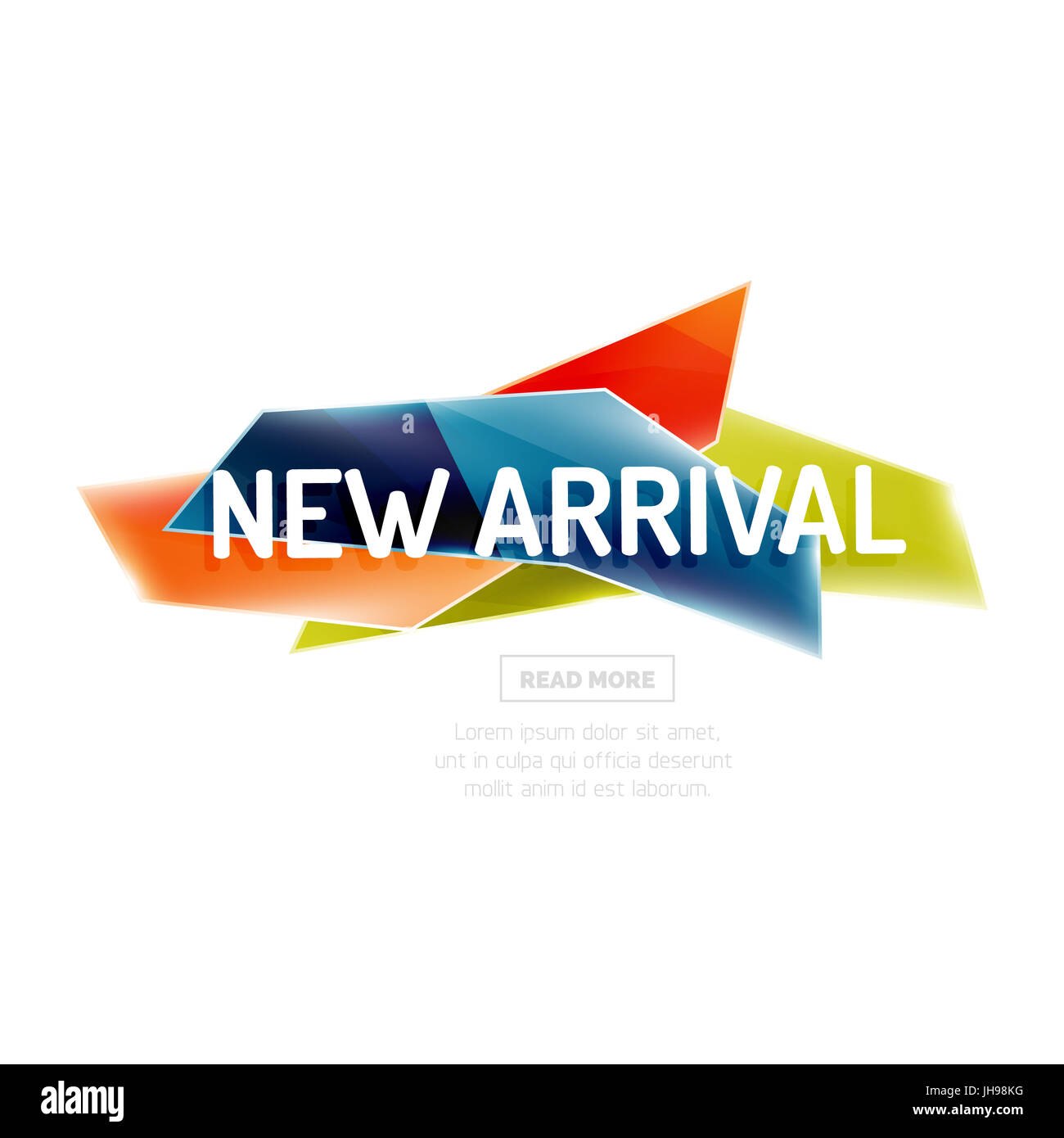 geometric shape ad promo banner. Abstract universal layout Stock Photo ...