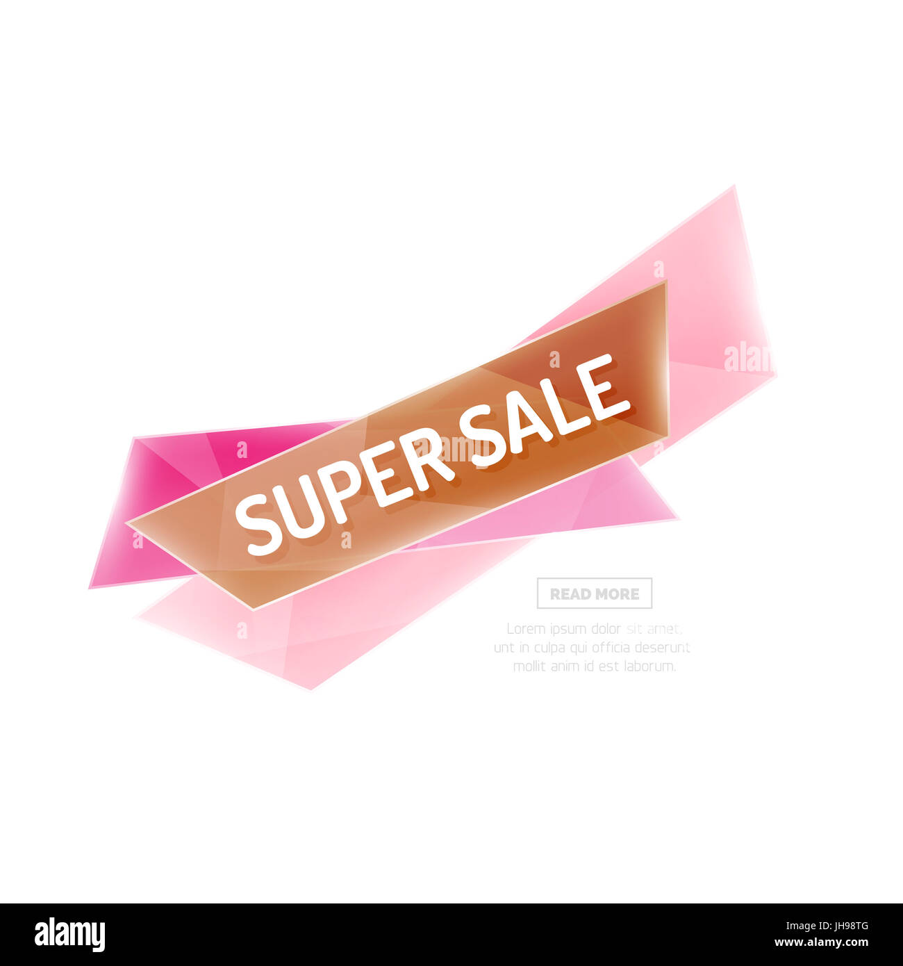 geometric shape ad promo banner. Abstract universal layout Stock Photo ...