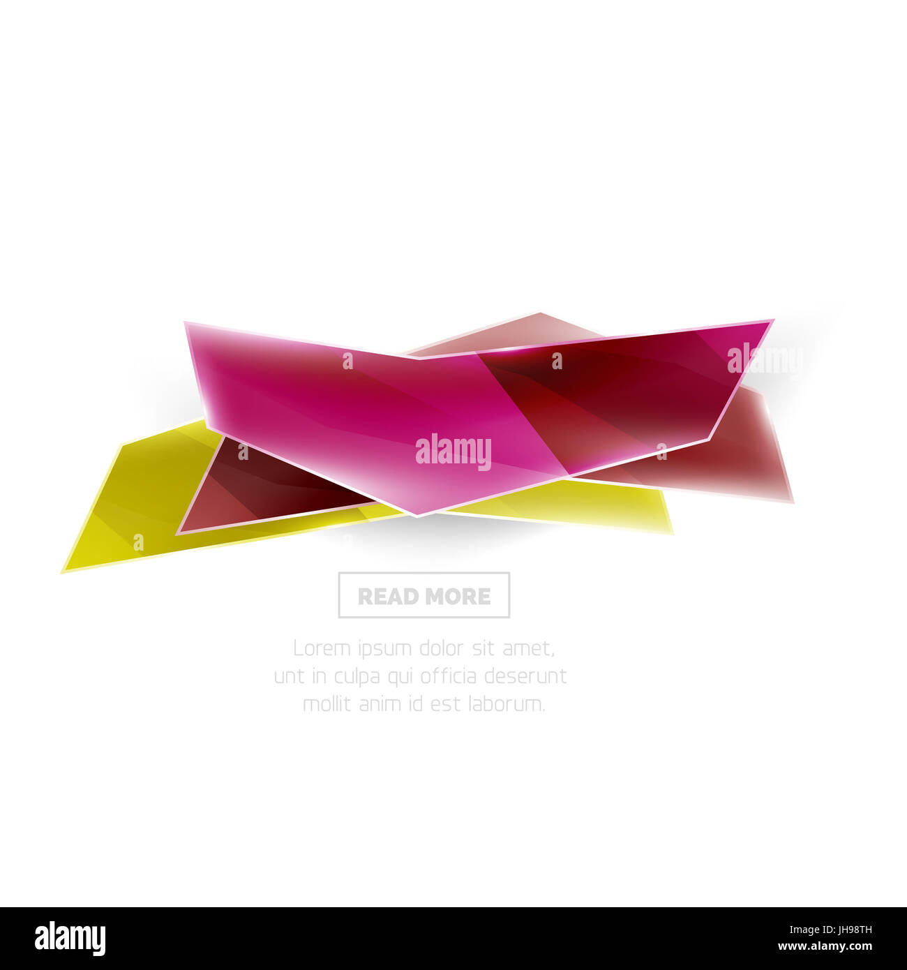 geometric shape ad promo banner. Abstract universal layout Stock Photo ...