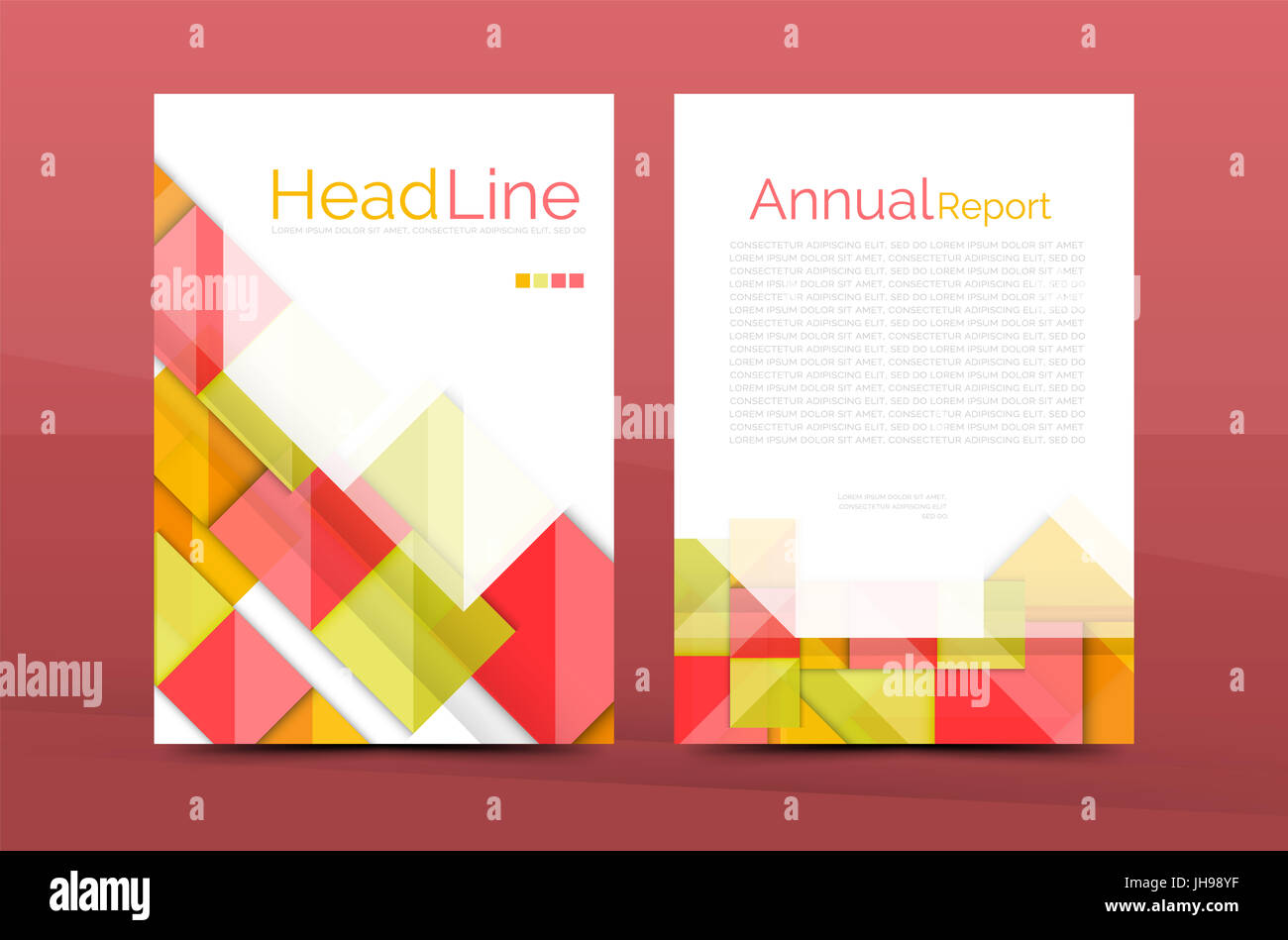 A4 front page business identity for annual report, Corporate brochure ...
