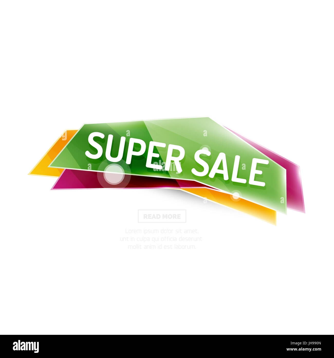 geometric shape ad promo banner. Abstract universal layout Stock Photo ...