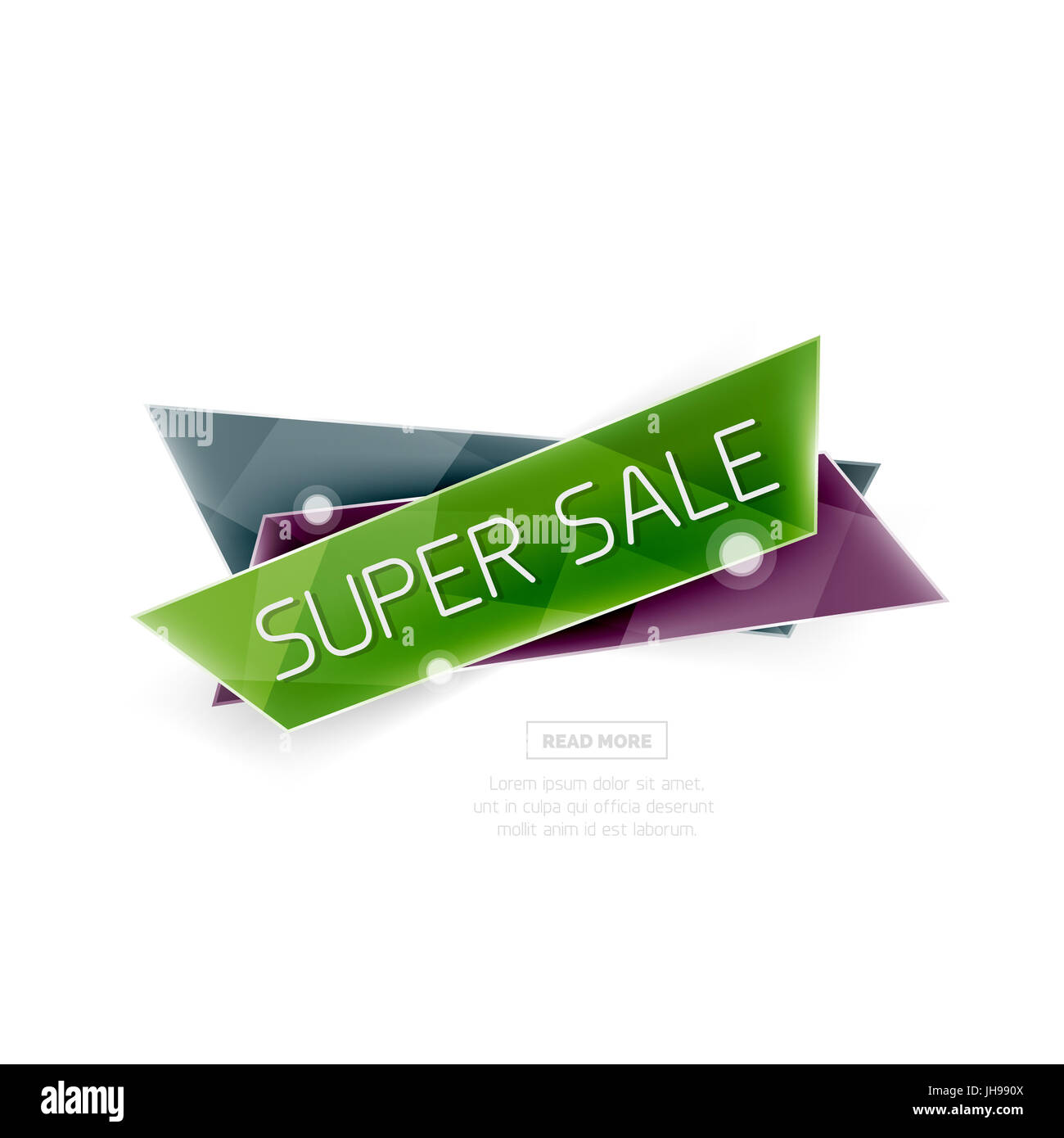 geometric shape ad promo banner. Abstract universal layout Stock Photo ...