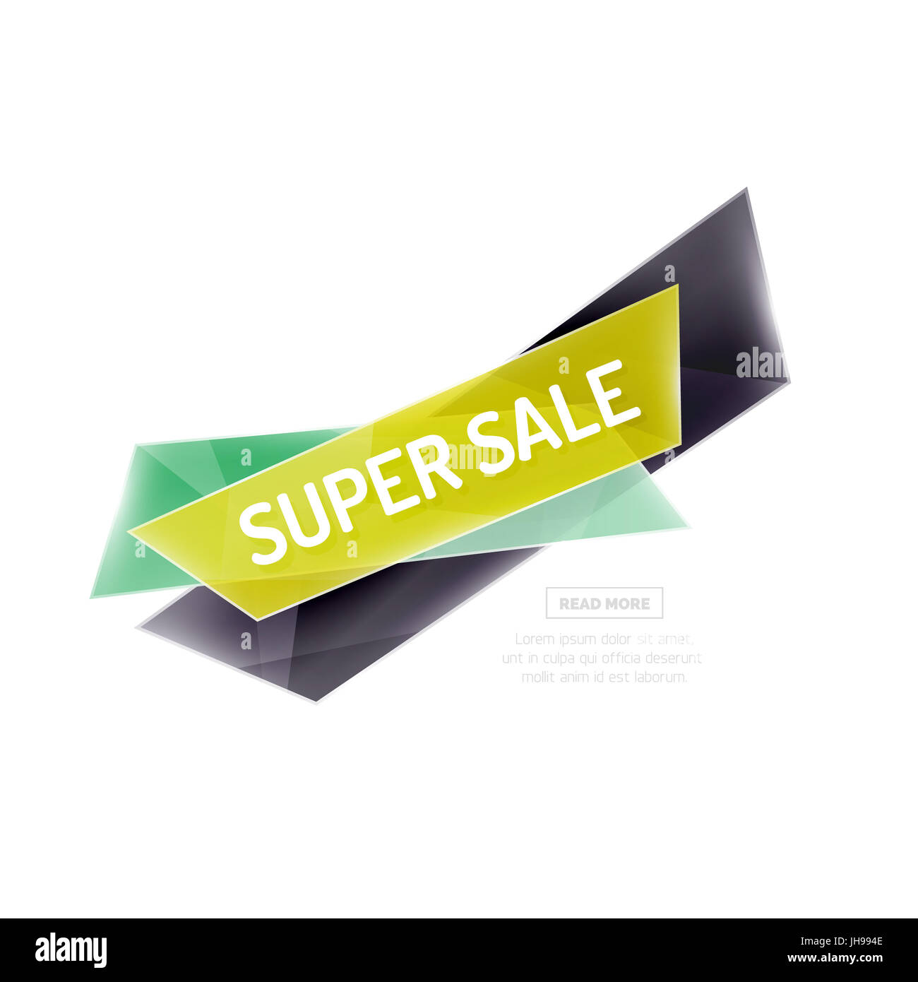 geometric shape ad promo banner. Abstract universal layout Stock Photo ...