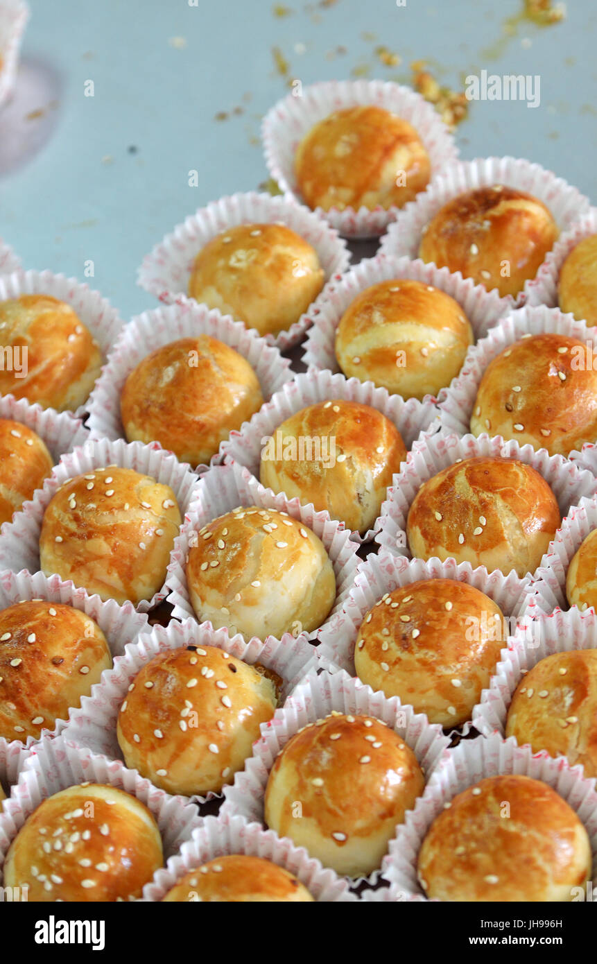Penang famous local delight Tau Sar Pneah or Green Bean Biscuit Stock ...