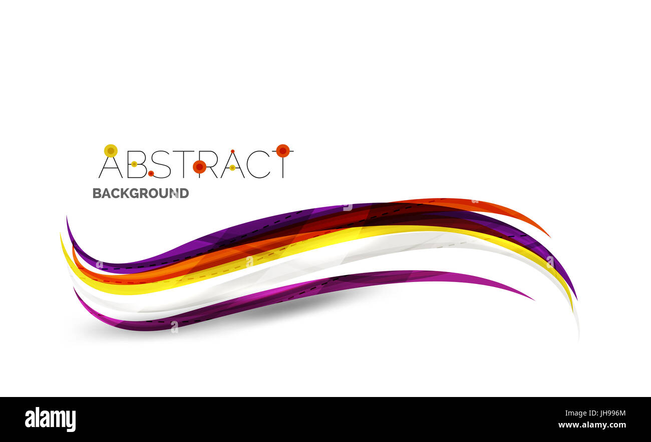 Abstract line background - color curve stripes in motion concept and ...